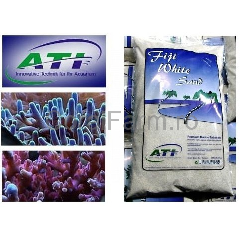 Substrat ATI Fiji White Sand M 1-2 mm 9,07kg Nisip acvariu marin ...
