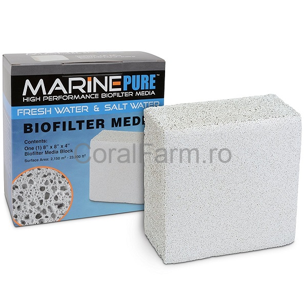 MarinePure Block Ceramic Biomedia 20x20x10 cm - CoralFarm.ro